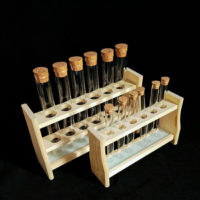 Wooden Test tube rack with 6 test tubes, Hobbies & Toys, Stationery ...