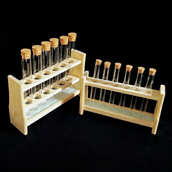 Wooden Test tube rack with 6 test tubes, Hobbies & Toys, Stationery ...