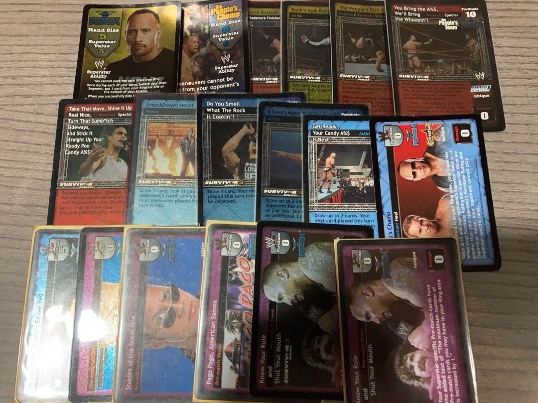 WWE Raw Deal The Rock Triple H Kurt a Shawn Michaels Kane Rhyno ...