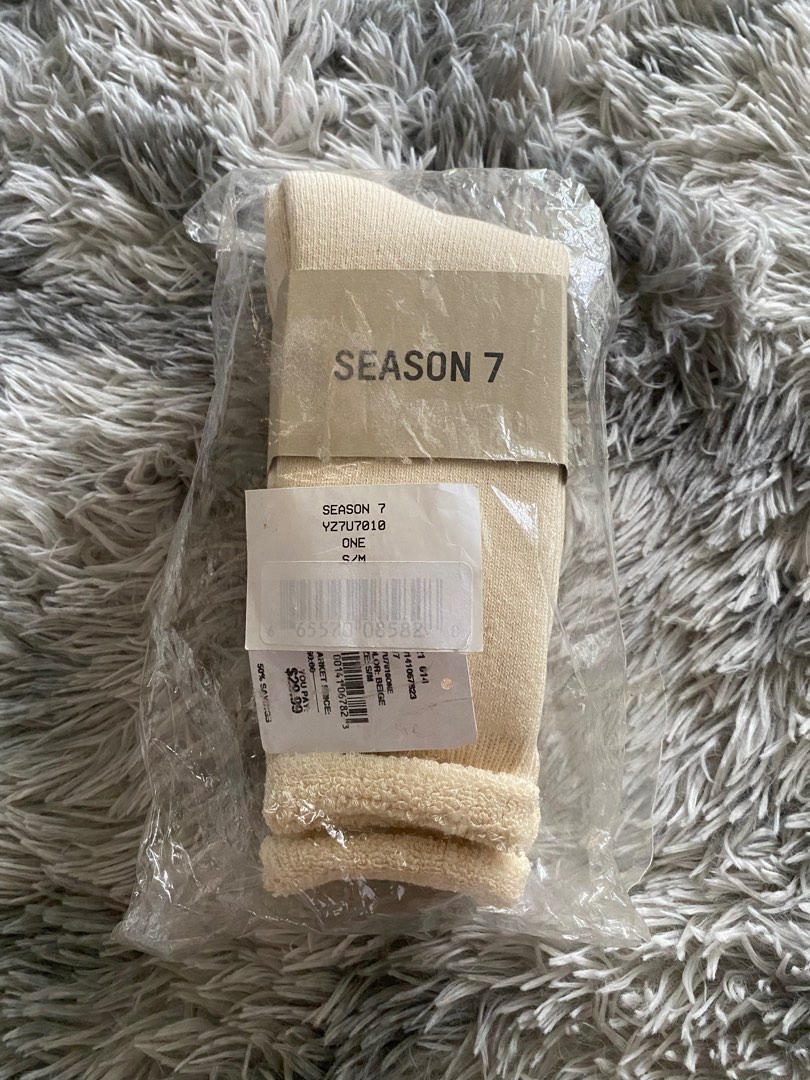 Yeezy Season 7 Bouclette Socks (3 Pack) Color One S/M on Carousell