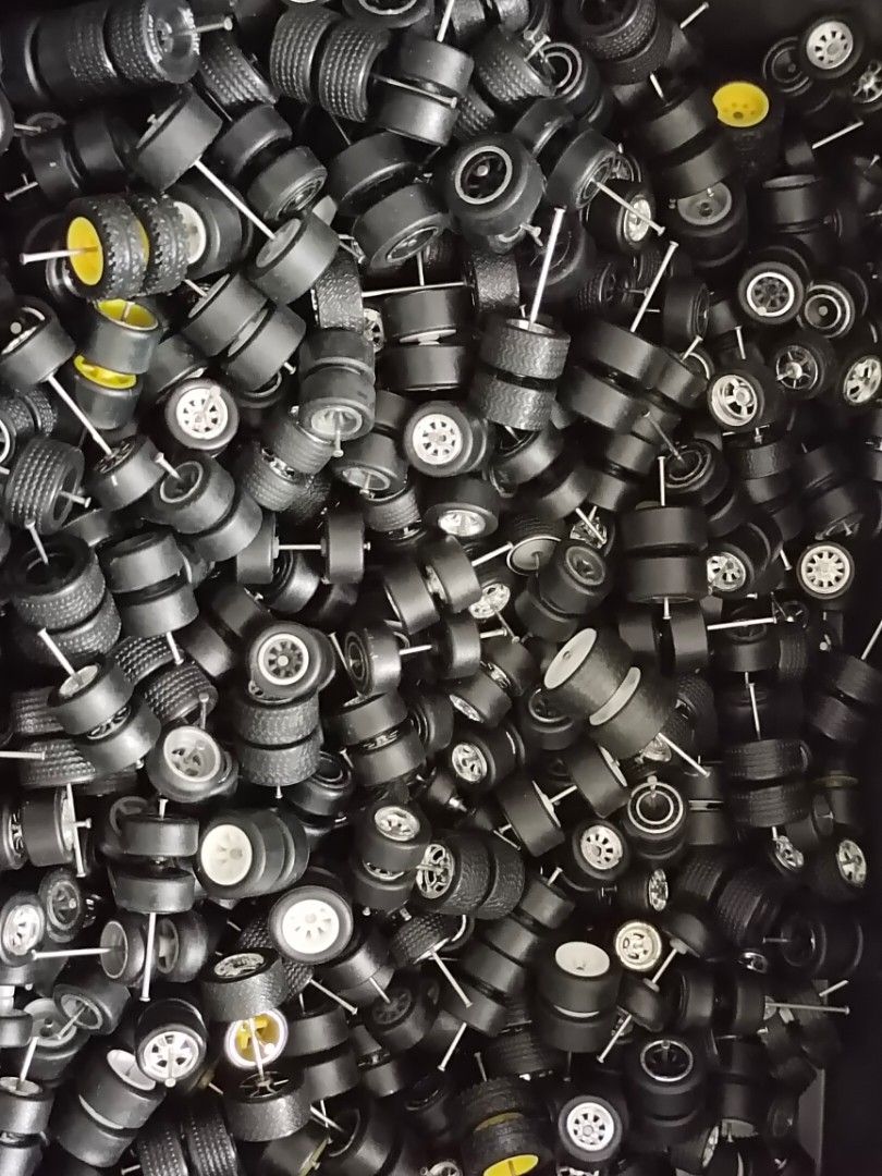 10 sets Tayar Getah Hot Wheels Rubber Tyres 1/64 Kastom Random, Hobbies ...