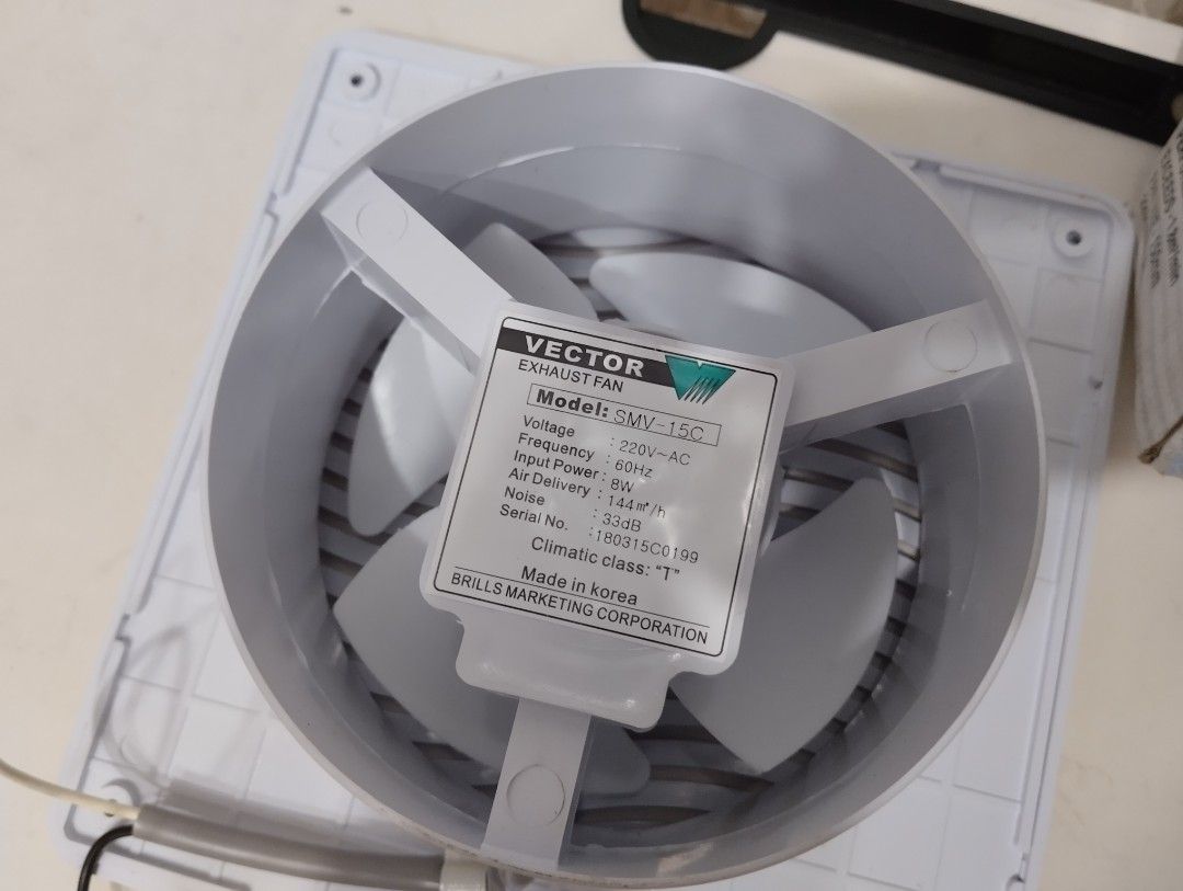 150 mm Vector Exhaust Fan, Furniture & Home Living, Bathroom & Kitchen ...
