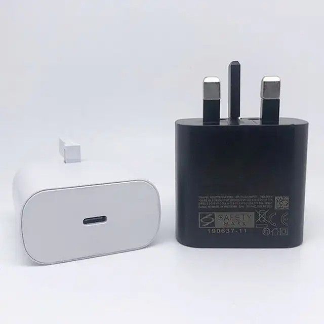 3pin uk plug 25W Original Super Fast Charger Power Adapter USB Type C ...