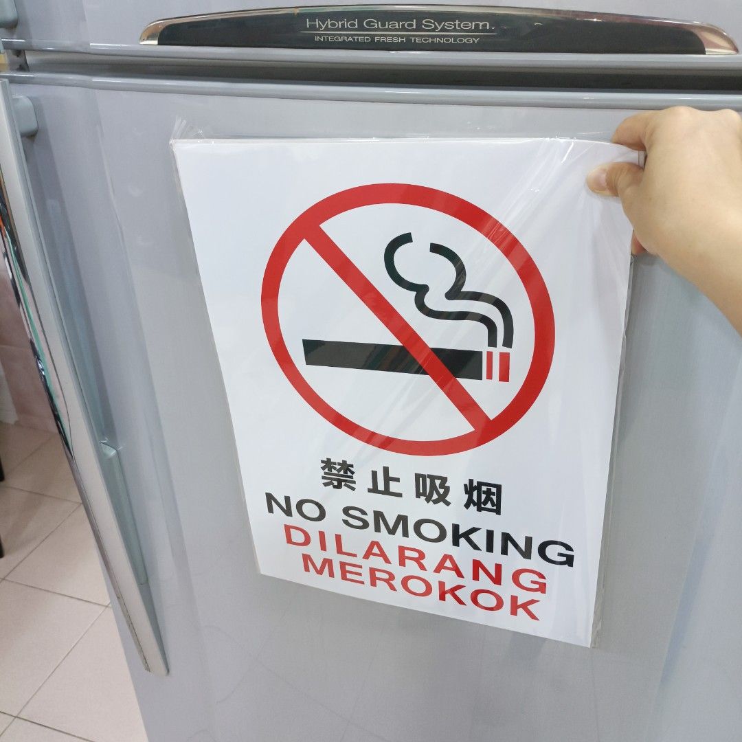40cm x 30cm Super big NO Smoking Super big Sign Dilarang Merokok Thick ...