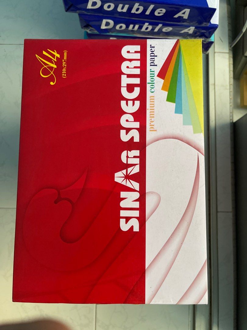 4 rims of new A3 white paper and 4 rims of A4 colour paper, Computers ...