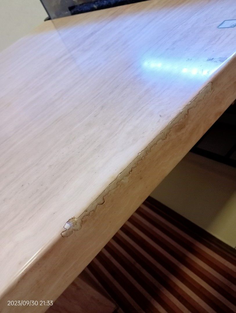 7ft Marble Dining Table, Furniture & Home Living, Furniture, Tables ...