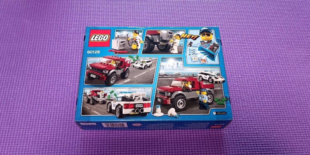 全新未開盒 Lego 60128 Police Pursuit City 城市系列 (2016年出產), 興趣及遊戲, 玩具 & 遊戲類 ...