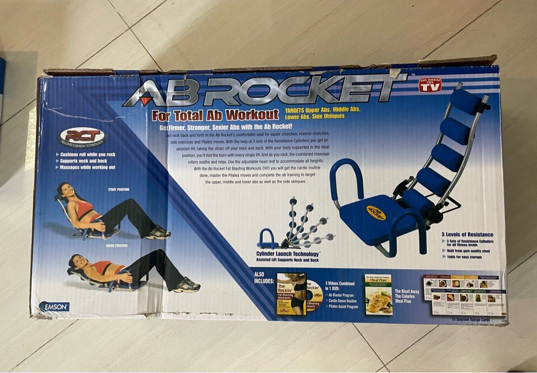 AB Rocket for total ab workout Sports Equipment Exercise Fitness Toning Stretching Accessories on Carousell
