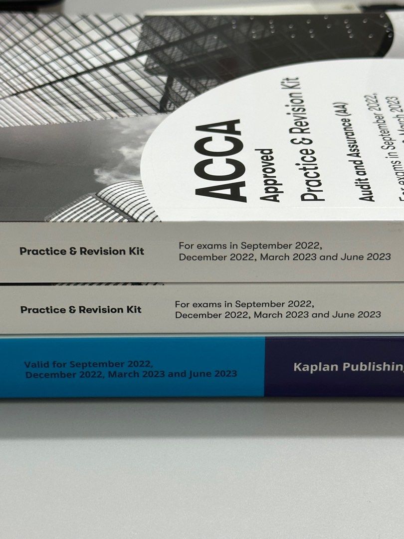 ACCA BPP & KAPLAN EXERCISE REVISION KIT (F7, F8, FR, AA), Hobbies ...