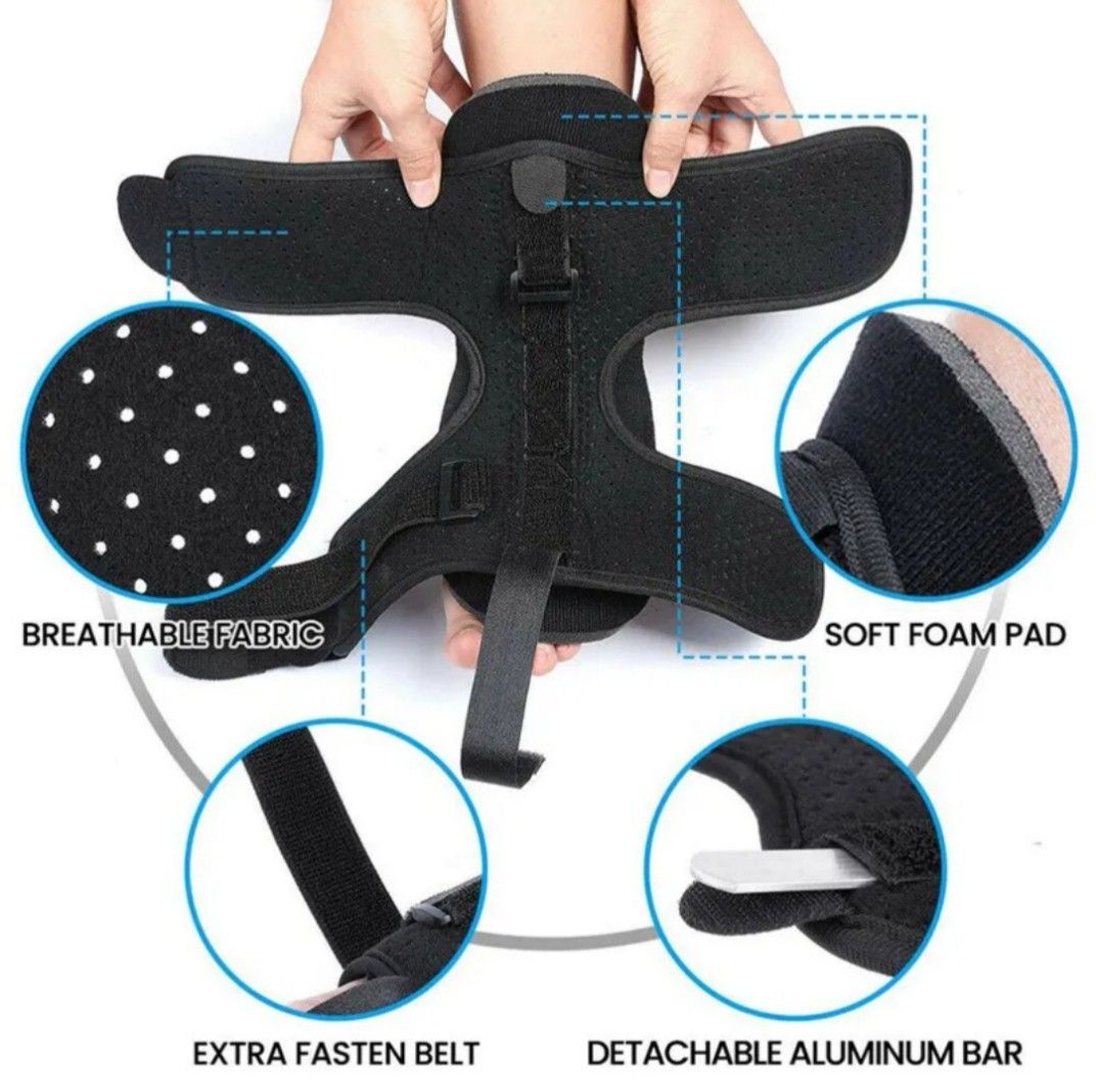 Adjustable Plantar Fasciitis Night Splint Foot Drop Orthosis Stabilizer ...