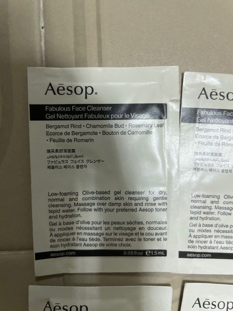 Aesop samples, Beauty & Personal Care, Face, Face Care on Carousell
