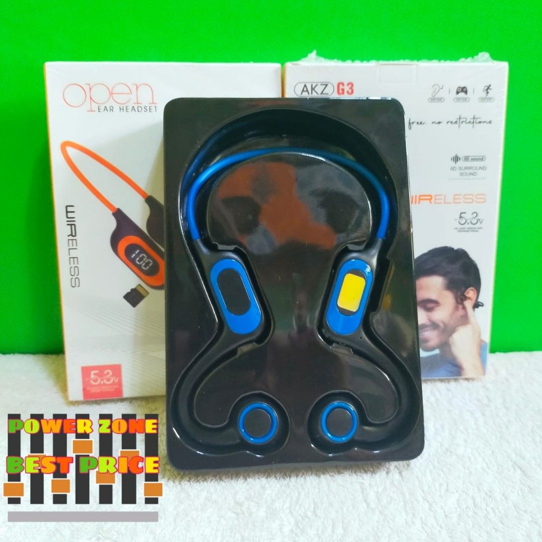 AKZ BONE CONDUCTION HEADPHONES, Audio, Headphones & Headsets on Carousell