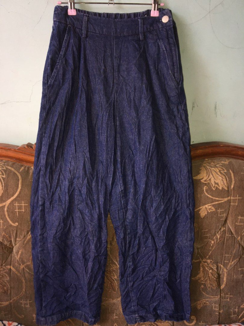 American Holic Japan Wideleg Denim Trouser, Women's Fashion, Bottoms ...