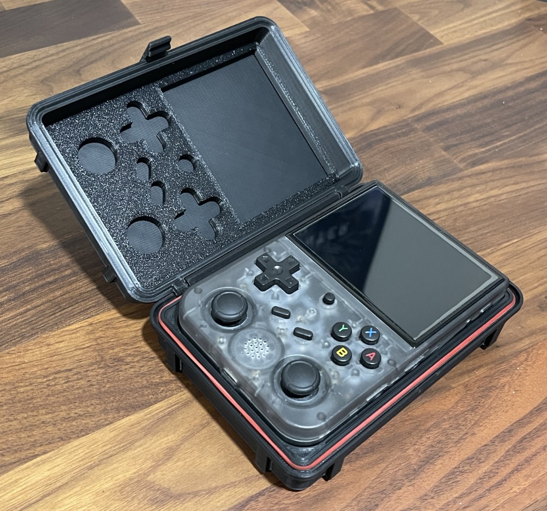 Anbernic RG353V RG353VS hard case 3D print [Black / Blue], Mobile ...