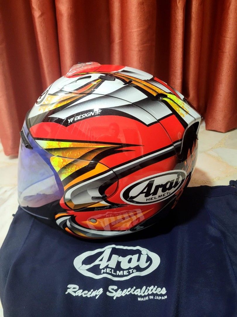 Arai Ram 4 Nakagami, Motorcycles, Motorcycle Apparel on Carousell