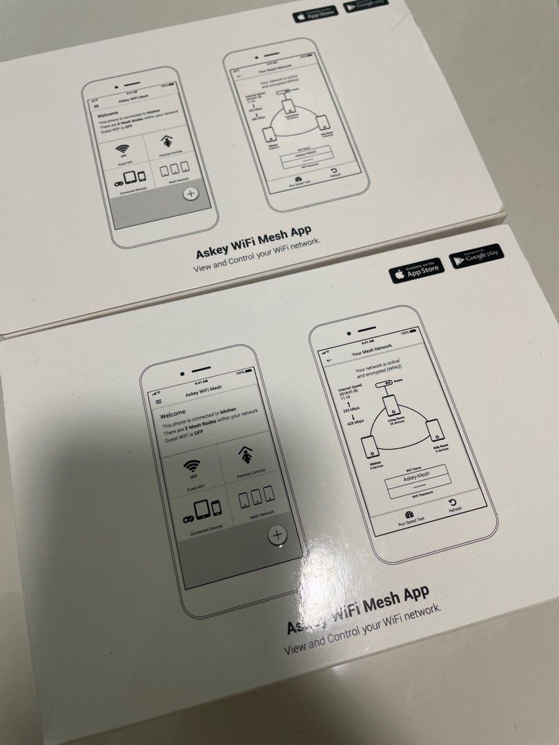 Askey Wifi Mesh Set of 2, TV & Home Appliances, Electrical, Adaptors ...