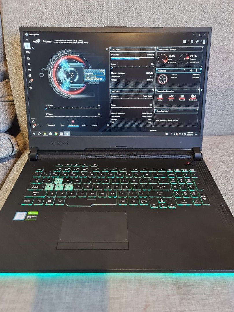 Asus ROG 17 Inch Full Games GTX1650 16GB RAM, Computers & Tech, Laptops ...