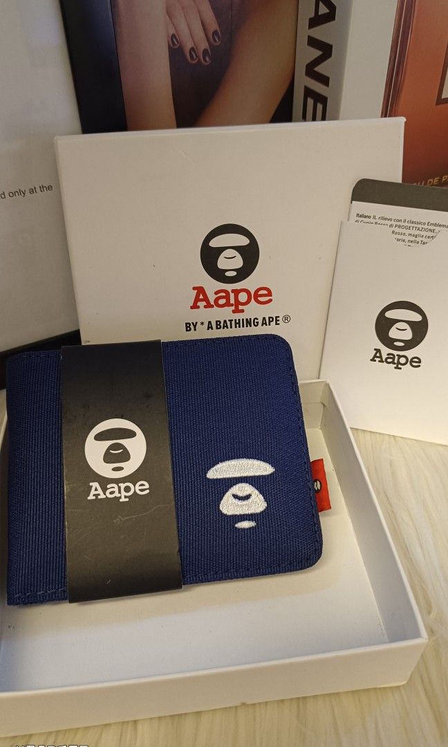 Authentic Aape by Bathing Ape Bifold Wallet, Men's Fashion, Watches ...