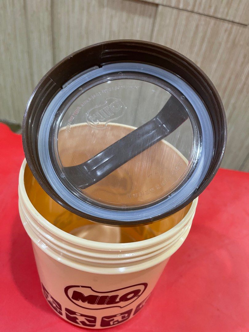 Authentic Limited Edition Milo Round shape container, Hobbies & Toys ...