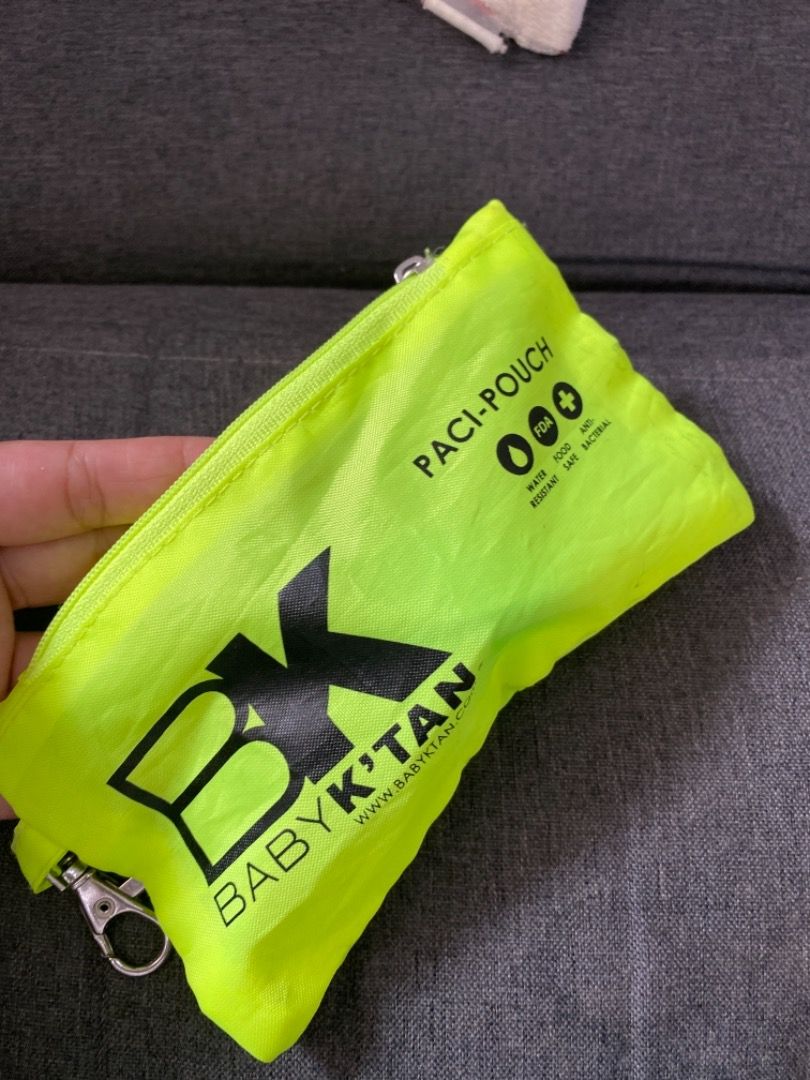 Avent pacifier with baby k’tan paci pouch, Babies & Kids, Nursing ...