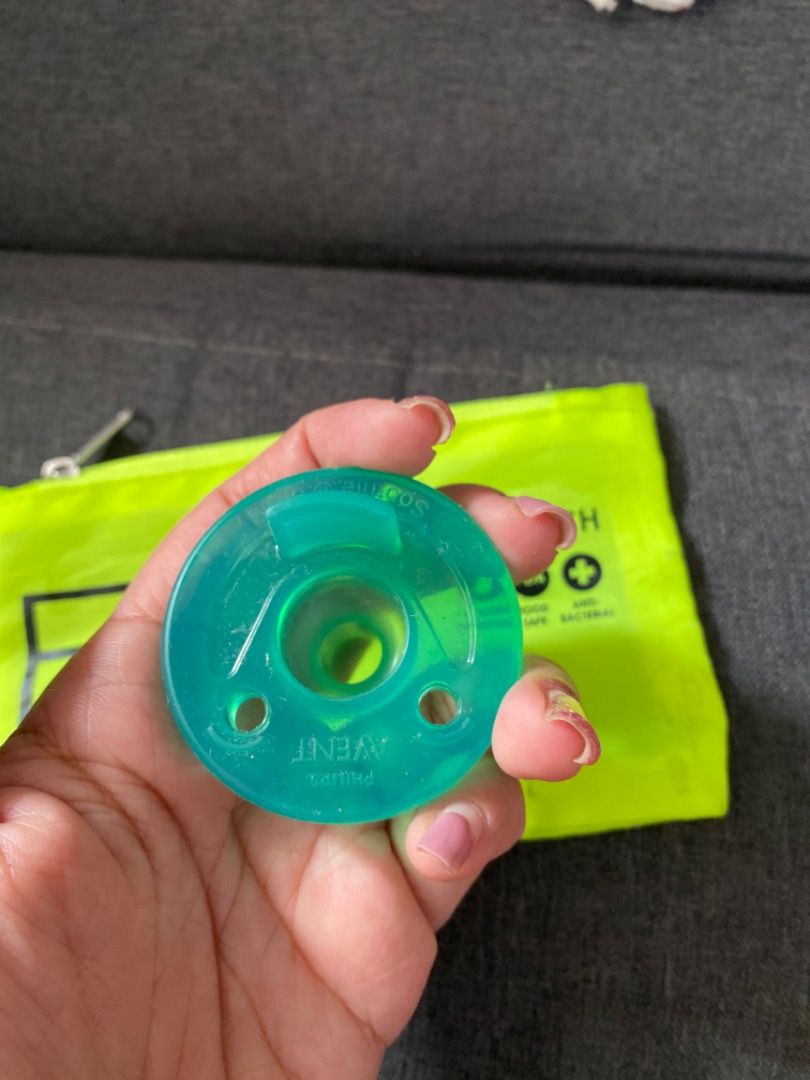 Avent pacifier with baby k’tan paci pouch, Babies & Kids, Nursing ...