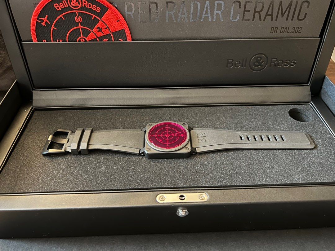 Bell & Ross Red Radar BR03-92 ceramic 42mm, Men's Fashion, Watches ...