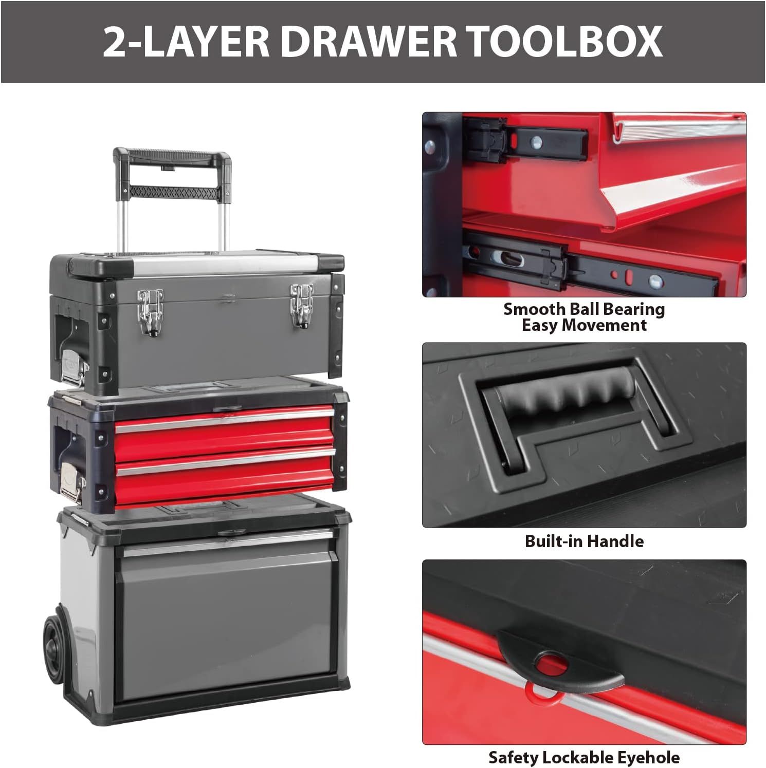BIG RED TRJF-C305ABD Torin Garage Workshop Organizer: Portable Steel ...