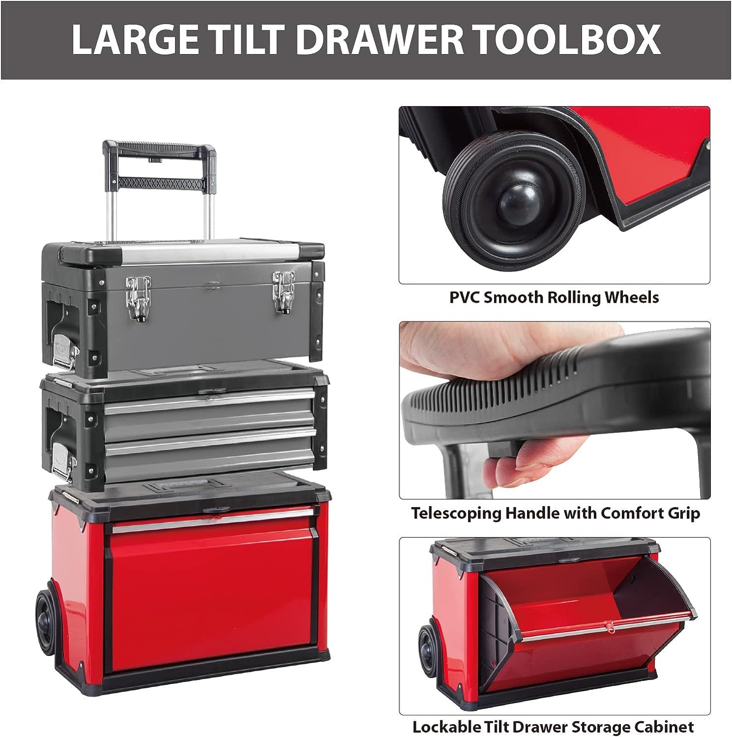 BIG RED TRJF-C305ABD Torin Garage Workshop Organizer: Portable Steel ...