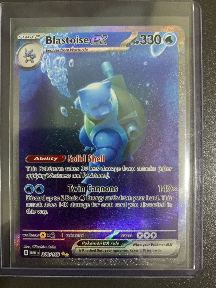 Blastoise ex SIR | Pokemon 151 Eng Scarlet & Violet, Hobbies & Toys ...