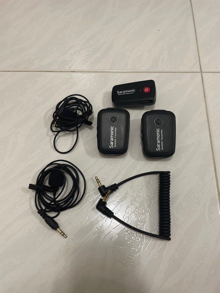 Blink500 transmitter receivers Lav set, Audio, Microphones on Carousell