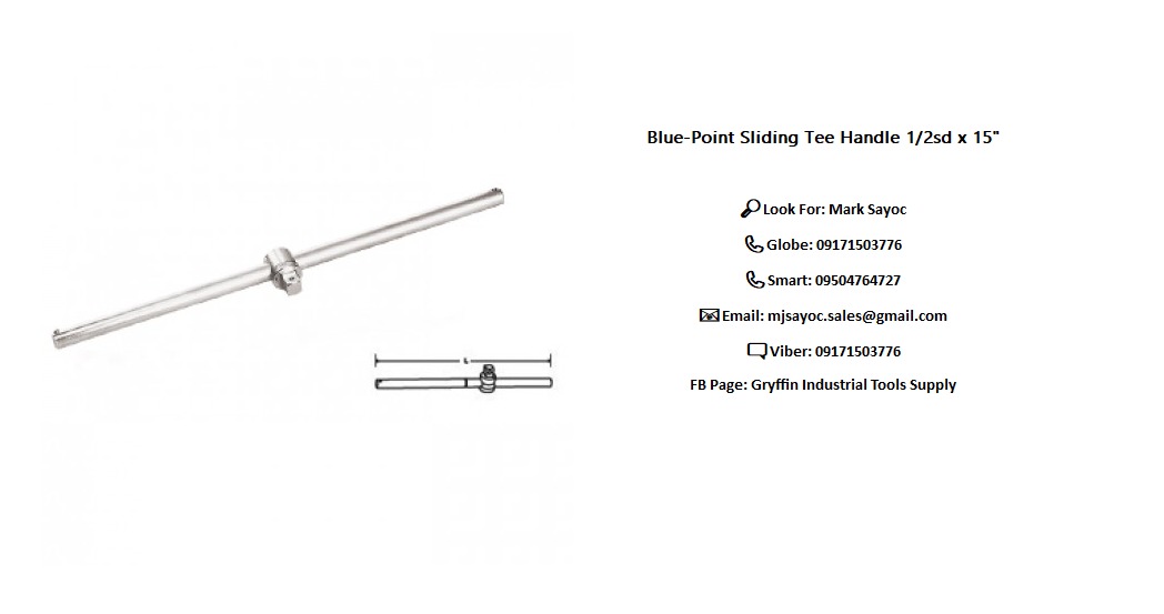 Blue-Point Sliding Tee Handle 1/2sd x 15", Commercial & Industrial ...