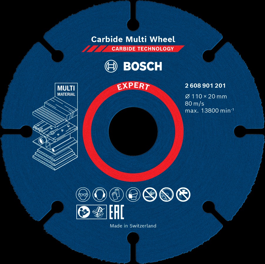 Bosch 2608901201 Expert Carbide Multi Wheel 110mm, Commercial ...