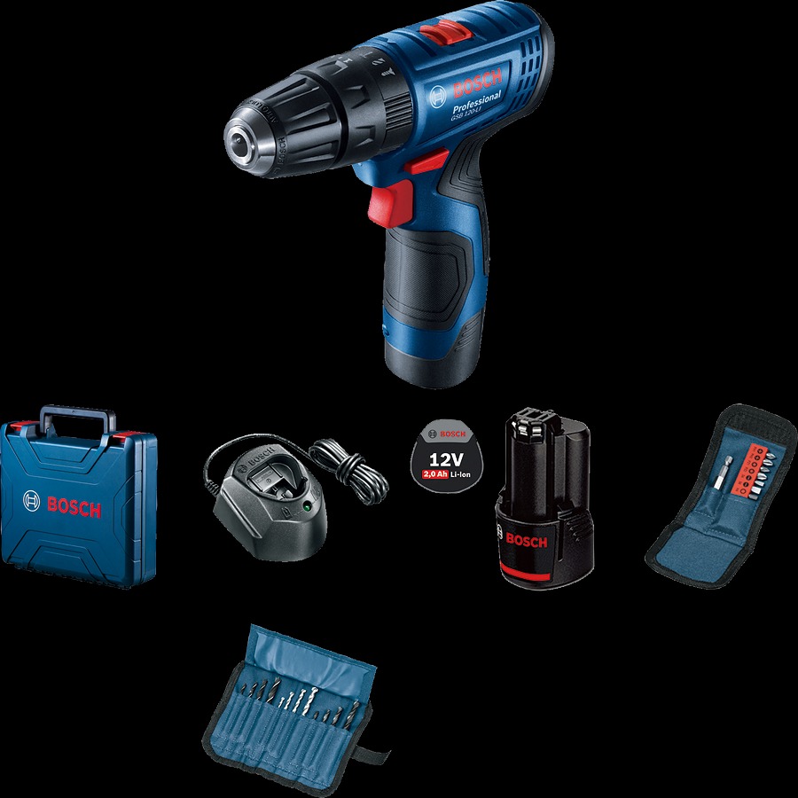 Bosch GSB 120-LI Cordless Impact Drill / Driver (12 Volts) [One Battery ...