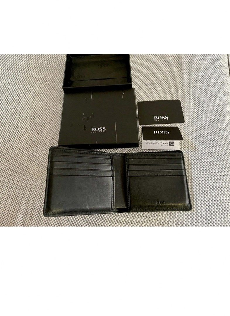 Boss Men wallet, Luxury, Bags & Wallets on Carousell