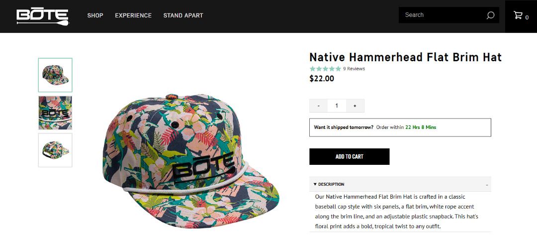 Bote Native Hammerhead Flat Brim Hat, Men's Fashion, Watches ...