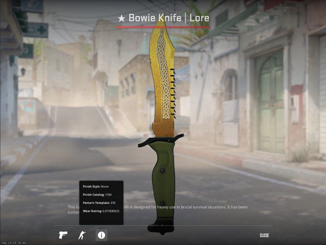 Bowie Knife Lore (Field tested) - CSGO CS2 CS CS:GO, Video Gaming ...