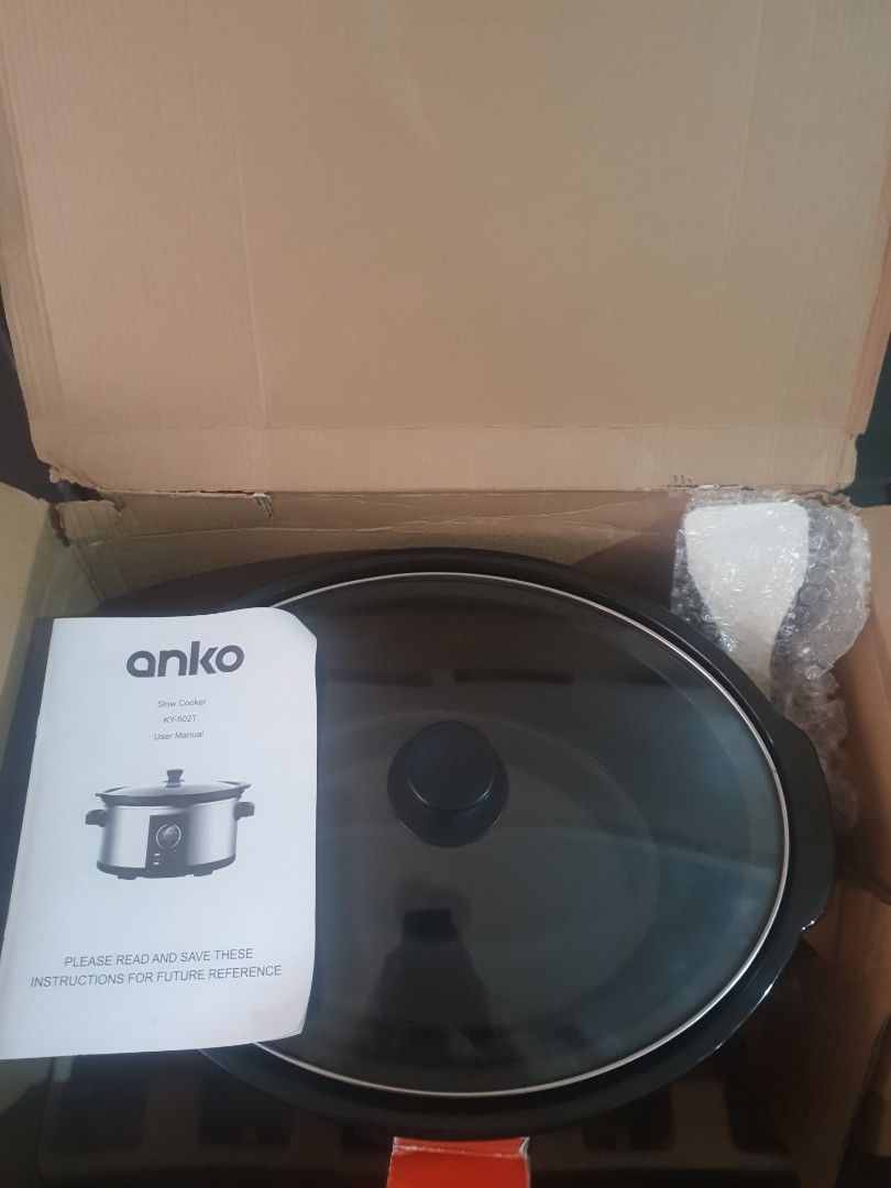 Brand New ANKO 6.5 Liters Slow Cooker, TV & Home Appliances, Kitchen ...