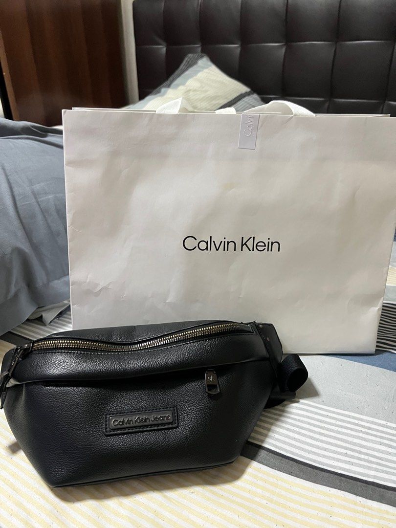 Calvin Klein 2022 Waist Bag Leather, Men's Fashion, Bags, Sling Bags on Carousell
