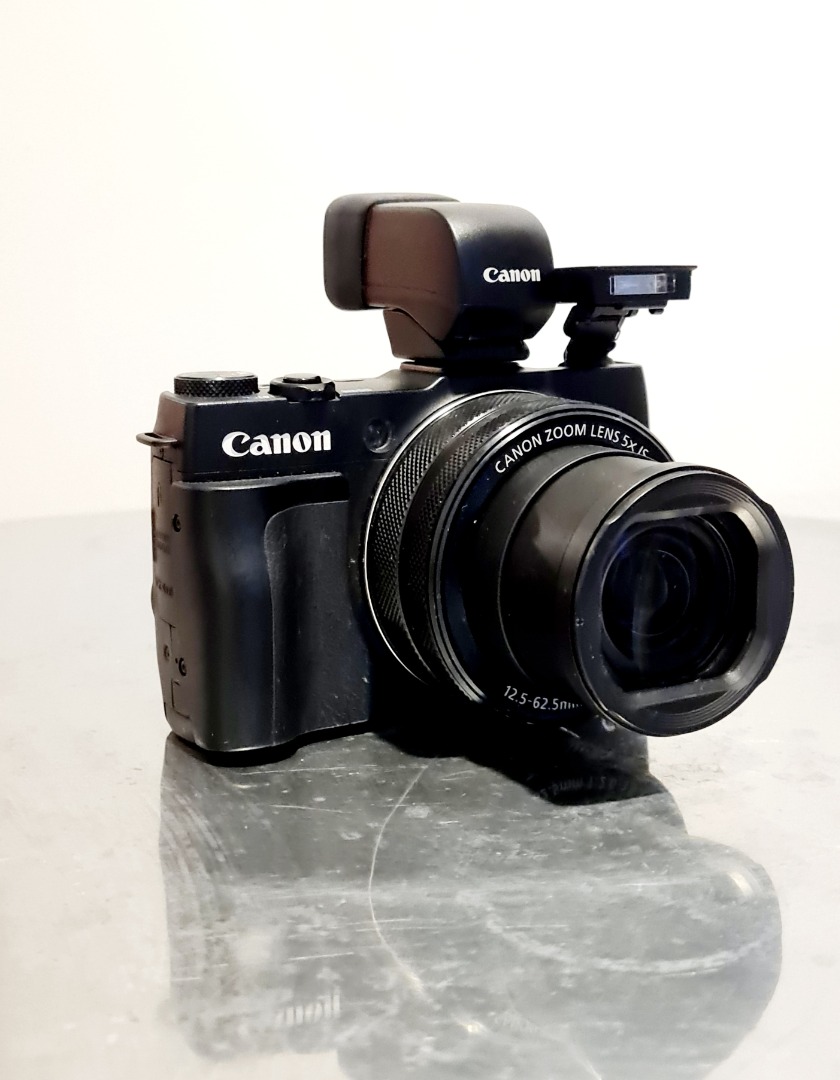 Canon G1X Mark ii with EVF-DC1 Electronic Viewfinder, Photography, Cameras on Carousell