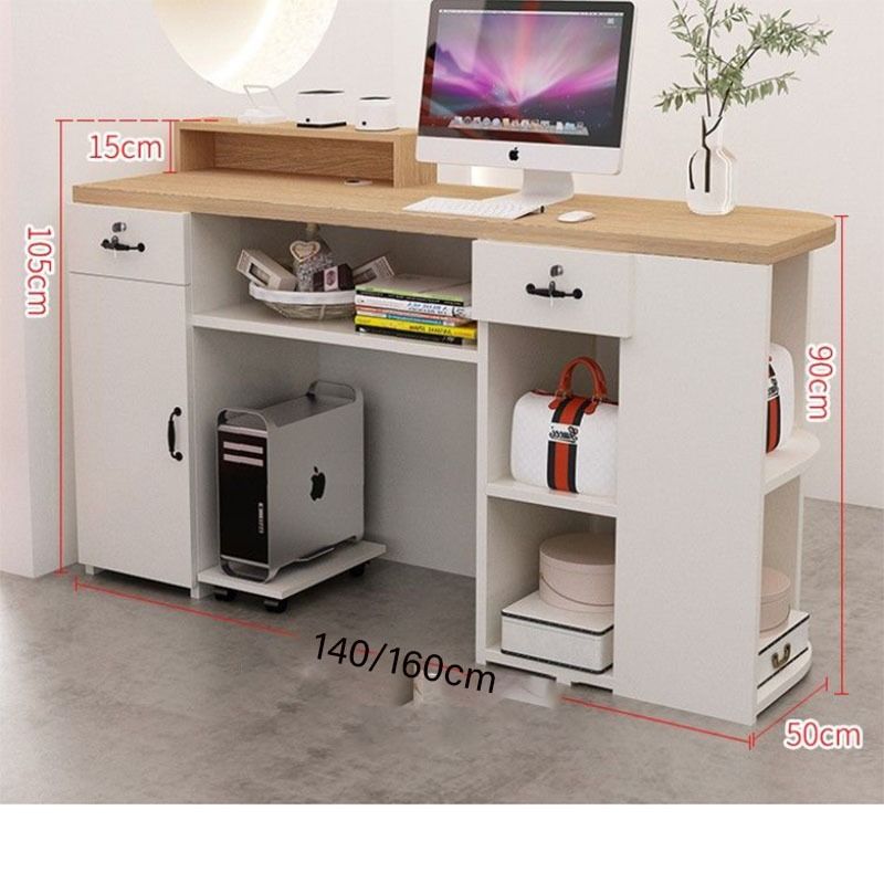 Cashier counter Drawer with slides drawer with lock Storage rack on ...