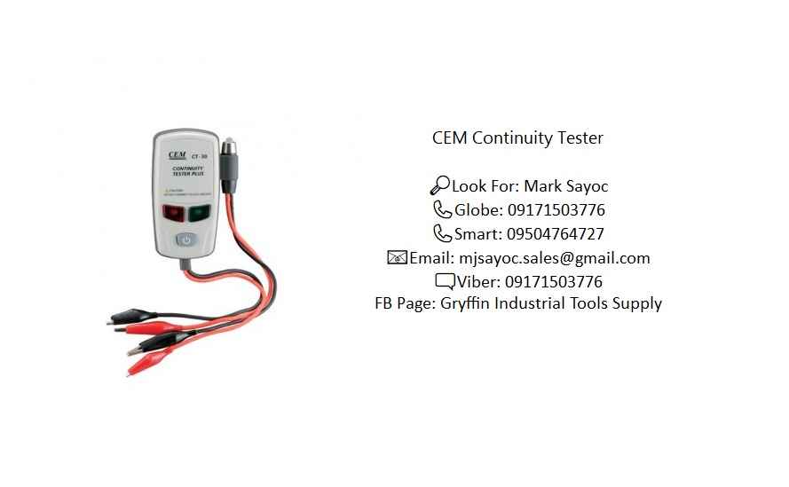 CEM Continuity Tester, Commercial & Industrial, Industrial Equipment on ...