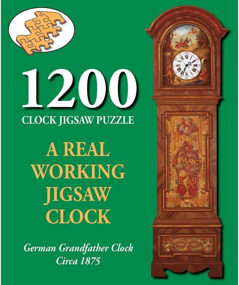 Clock Jigsaw Puzzle Real Working Jigsaw Grandfather Clock, 1200 Piece ...