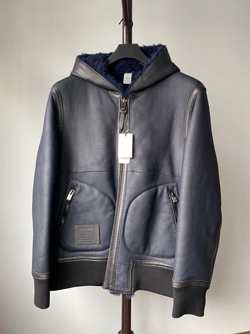 Coach Brand New Leather Jacket, Men's Fashion, Coats, Jackets and ...