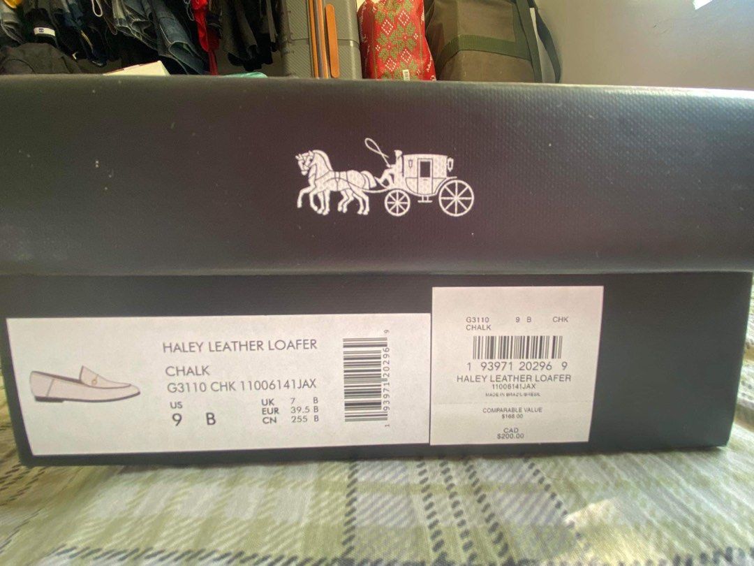 Coach Haley Leather Loafer, Women's Fashion, Footwear, Loafers on Carousell