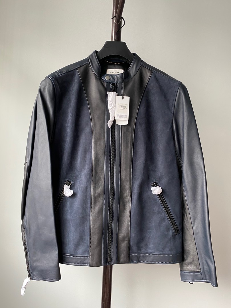 Coach Racer Leather Jacket, Men's Fashion, Coats, Jackets and Outerwear ...