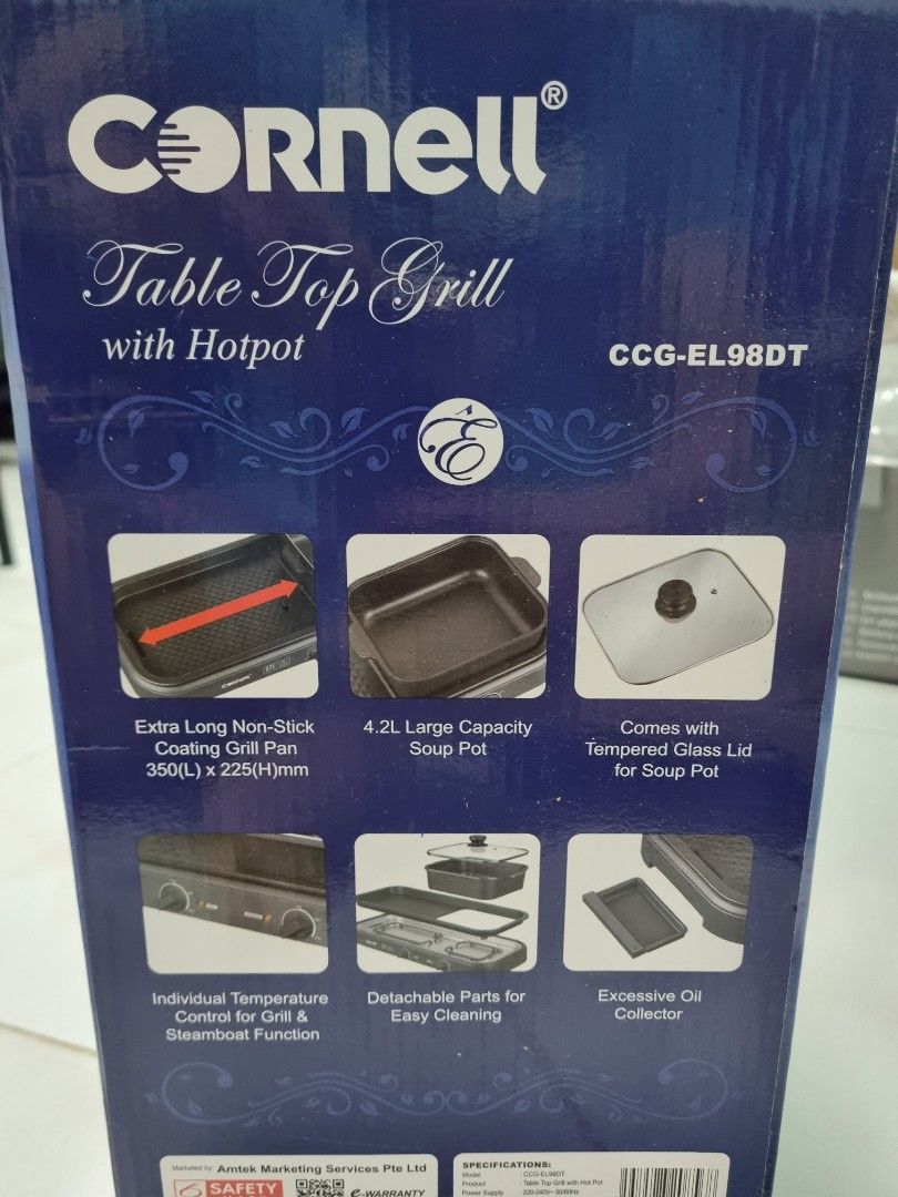 Cornell Table Top Grill, TV & Home Appliances, Kitchen Appliances, BBQ ...