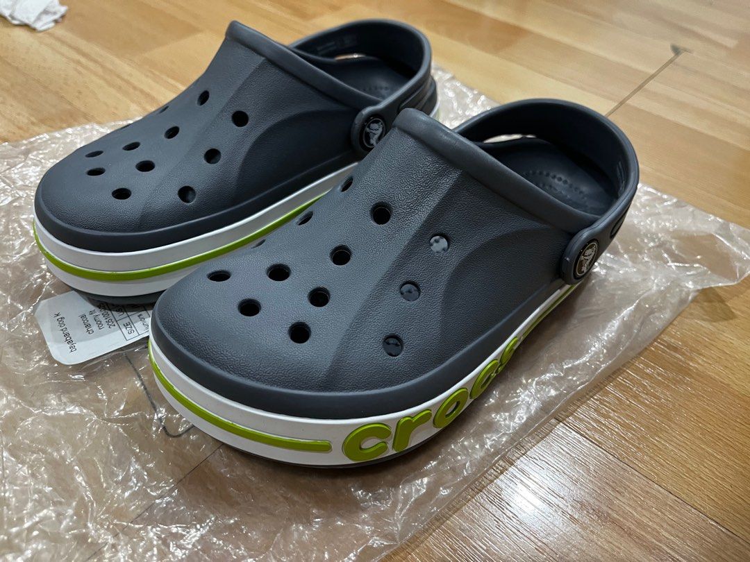 Crocs Bayaband Charcoal - Original, Babies & Kids, Babies & Kids ...
