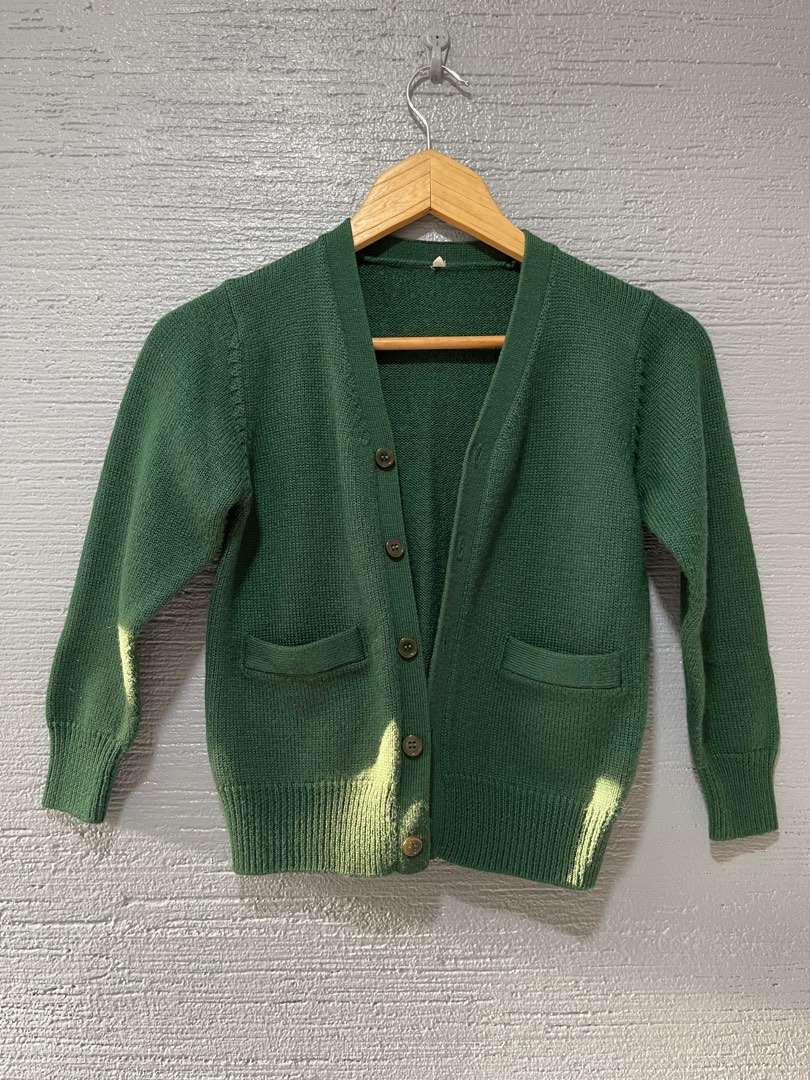 Cropped Cardigan in Emerald Green, Women's Fashion, Coats, Jackets and ...