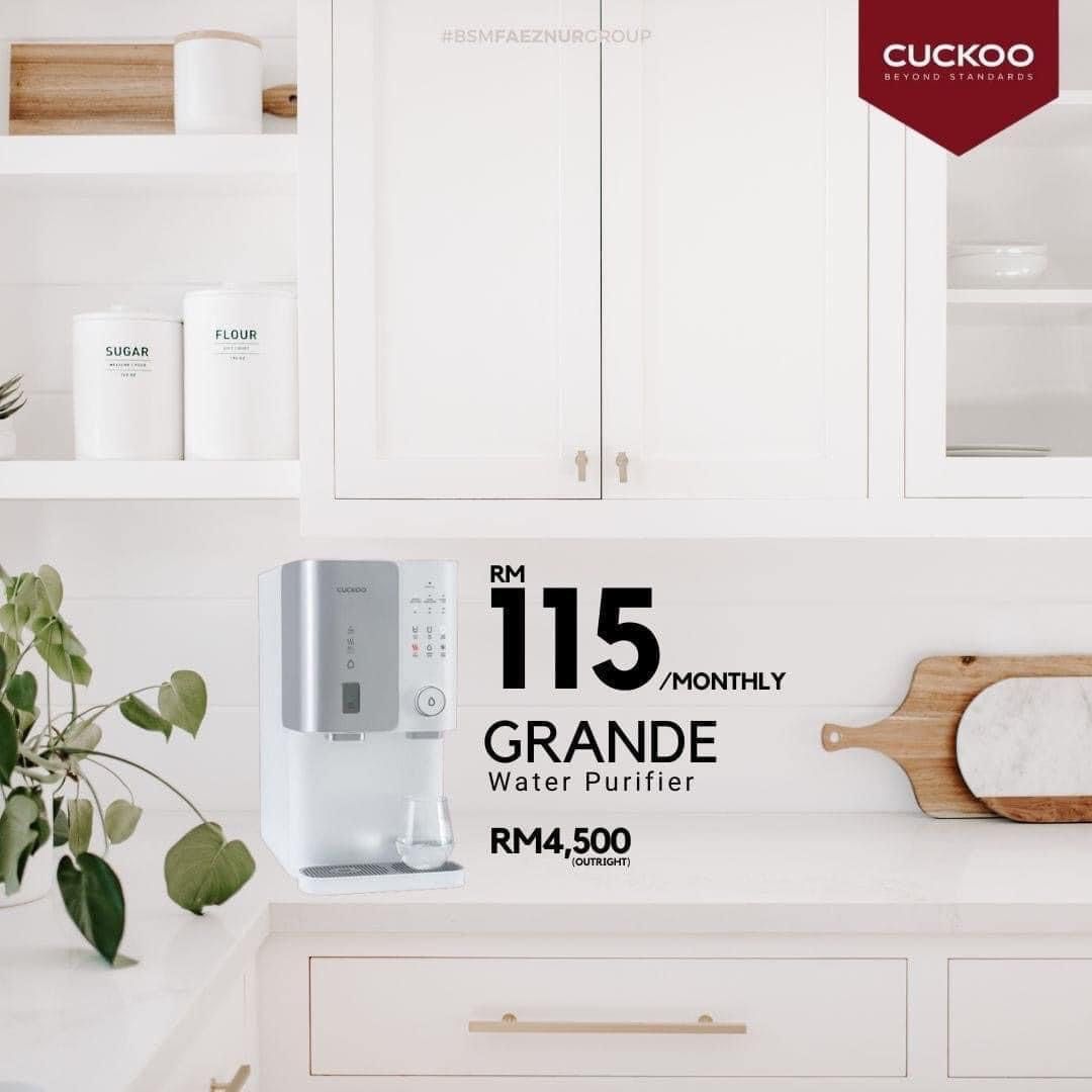CUCKOO GRANDE WATER PURIFIER , TV & Home Appliances, Kitchen Appliances ...