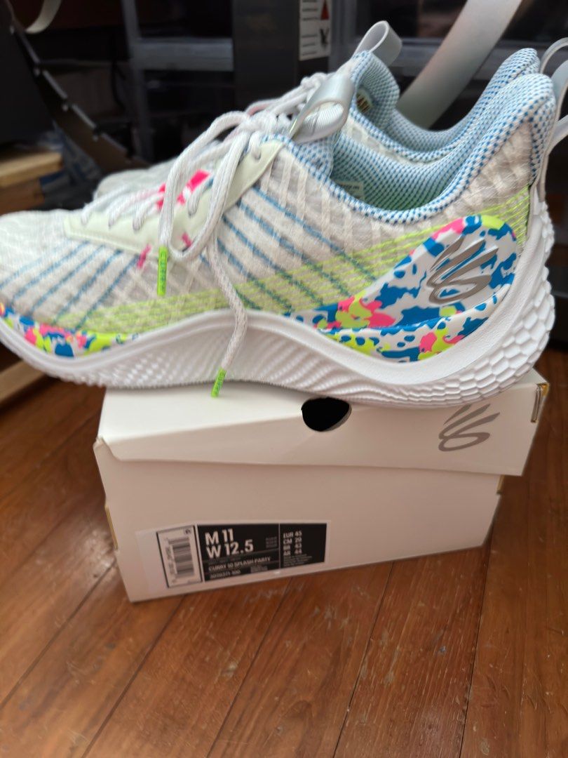Curry 10 Splash Party, Men's Fashion, Footwear, Sneakers on Carousell